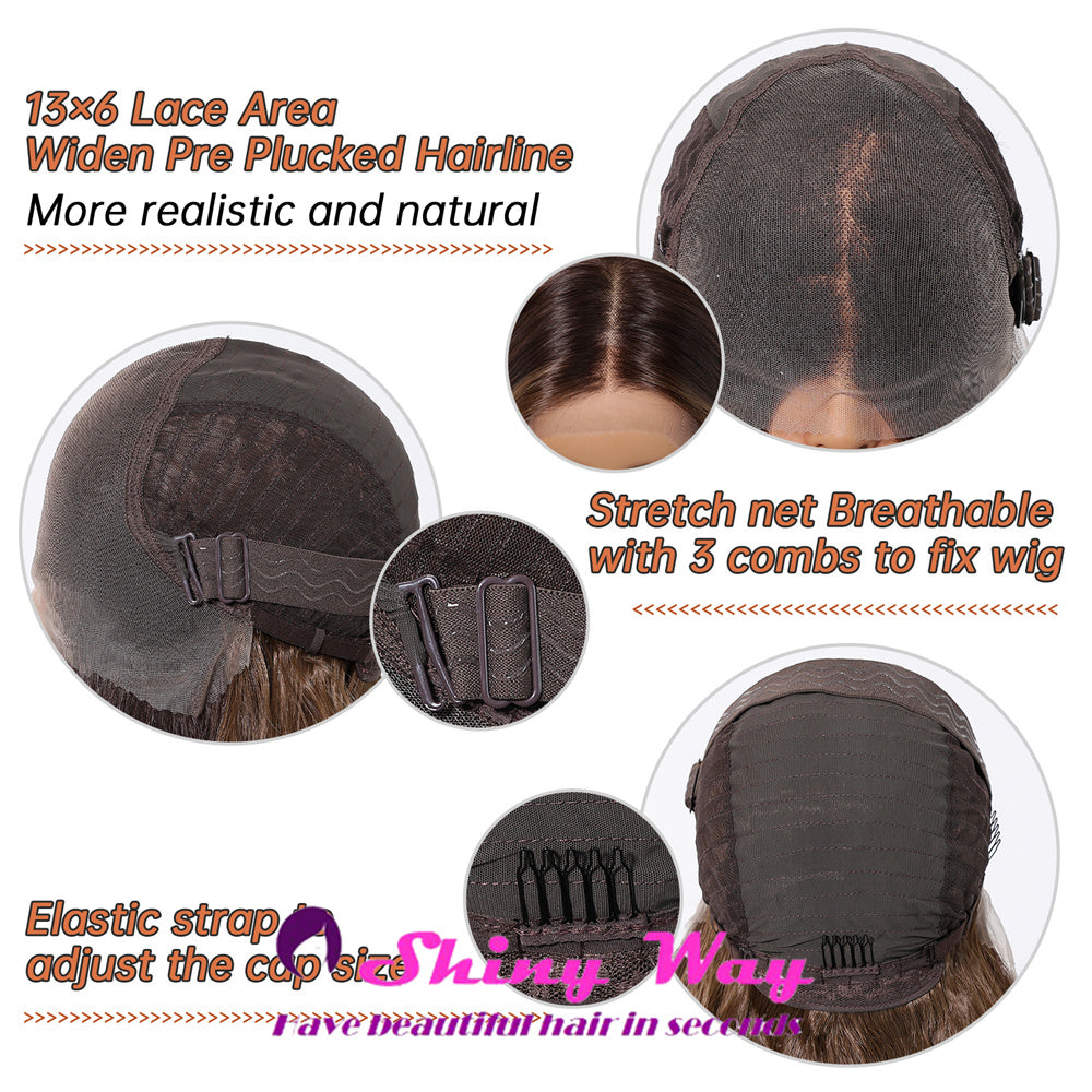 Celebrity Chestnut Brown Long Lace Front Wig - Shiny Way Wigs Perth