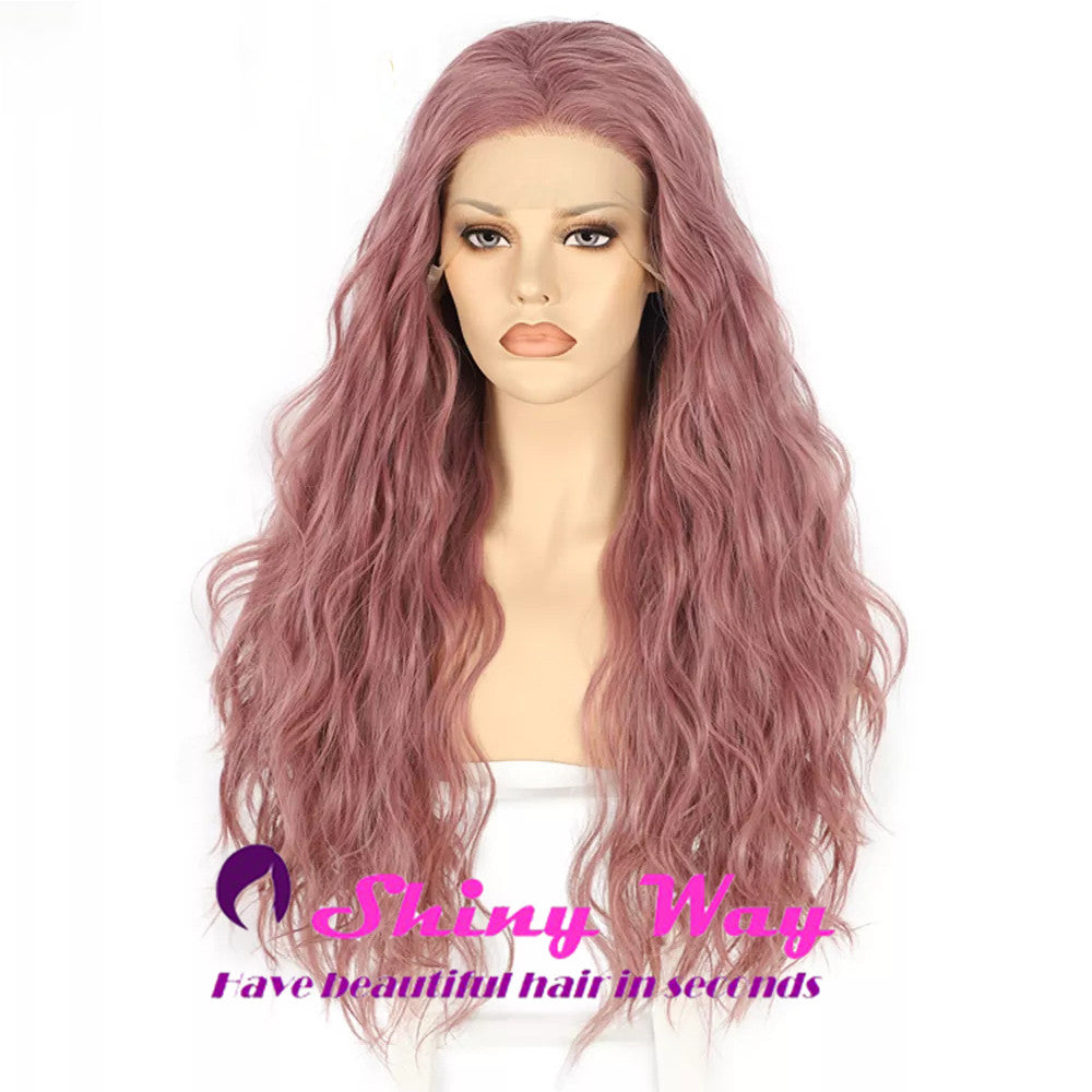 New Bright Colour Fashion Long Curly Lace Wig - Shiny Way Wigs Perth