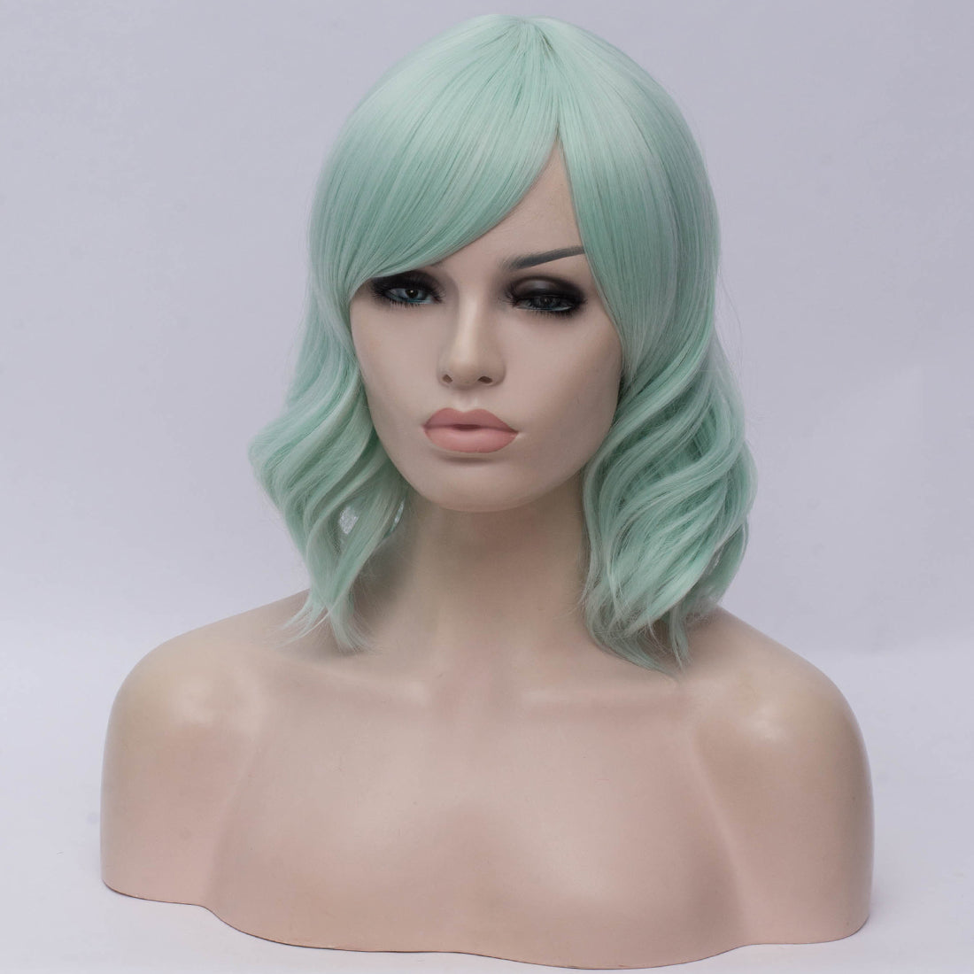 Short mint curly costume and fashion wig - Shiny Way Wigs Adelaide SA