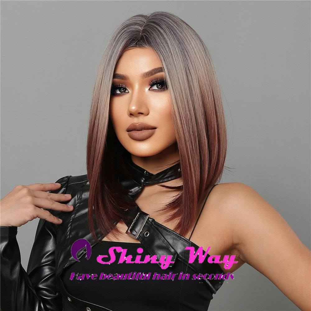 Silver ash short bob wig Shiny Way Wigs Adelaide SA